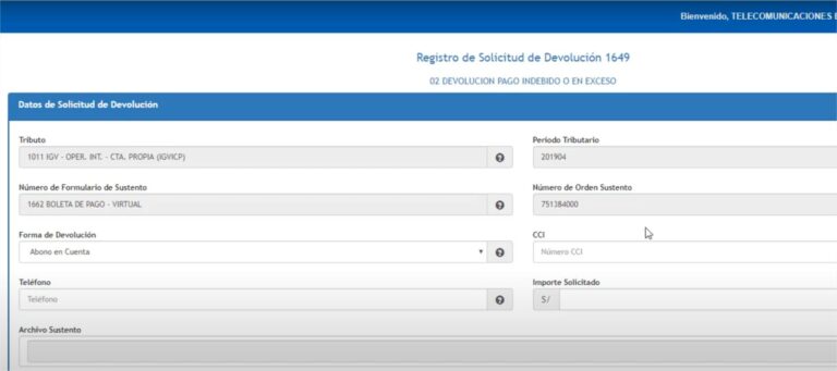 ᐈ Descargar el Formulario 1649 Gratis | Formularios Perú